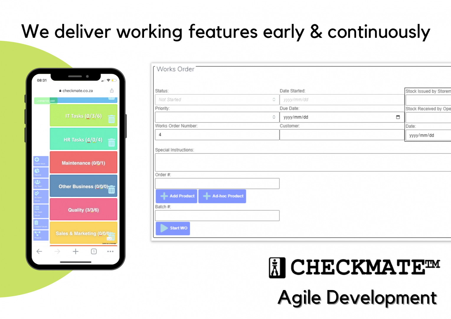 Agile Development with Checkmate - Checkmate™